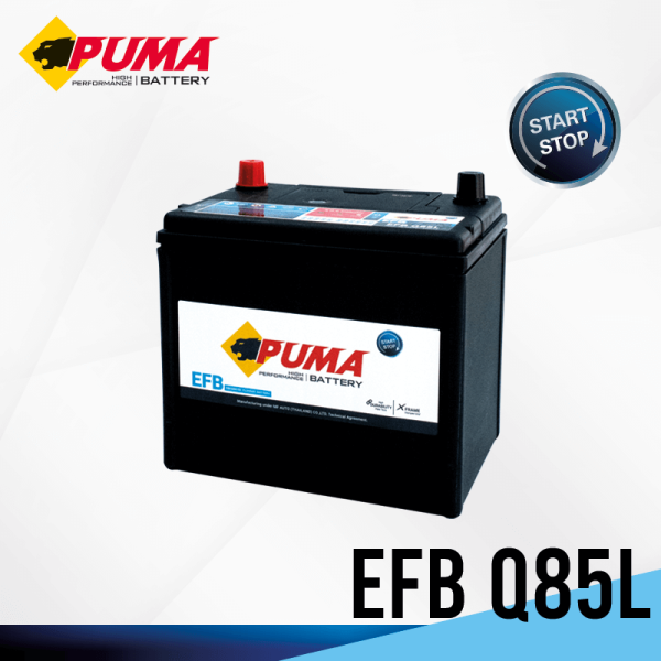 แบตเตอรี่ PUMA EFB Q85L - แบตเตอรี่รถยนต์ แบตเตอรี่ Start Stop 70 แอมป์