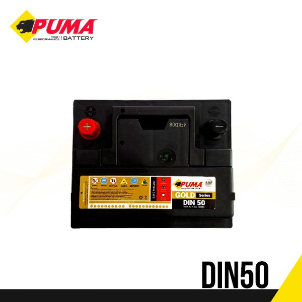 PUMA DIN50 (55016) - แบตเตอรี่รถยนต์ พูม่าแบตเตอรี่ 50 แอมป์