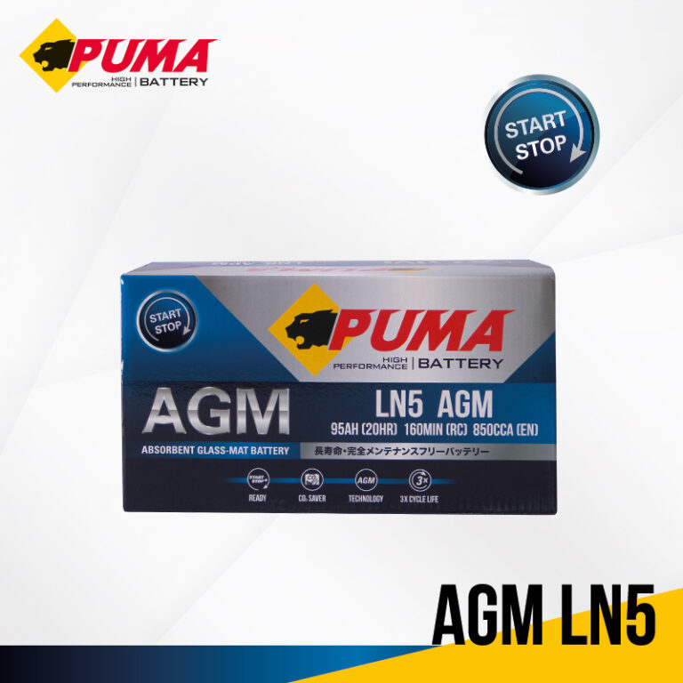 แบตเตอรี่ PUMA AGM LN5 - แบตเตอรี่รถยนต์ แบตเตอรี่ Start Stop 95 แอมป์