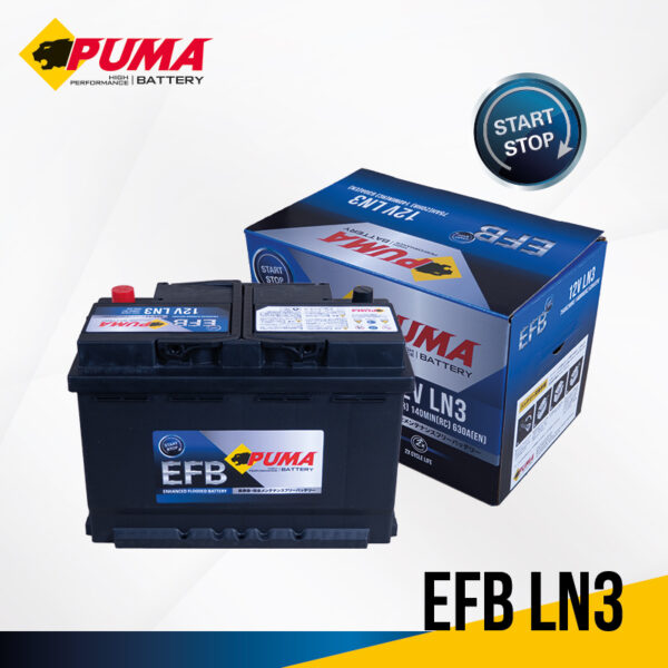 แบตเตอรี่ PUMA EFB LN3 - แบตเตอรี่รถยนต์ แบตเตอรี่ Start Stop 75 แอมป์