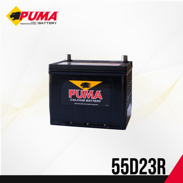 PUMA 55D23R (85BR60K) - แบตเตอรี่รถยนต์ พูม่าแบตเตอรี่ 55 แอมป์ ขั้วขวา